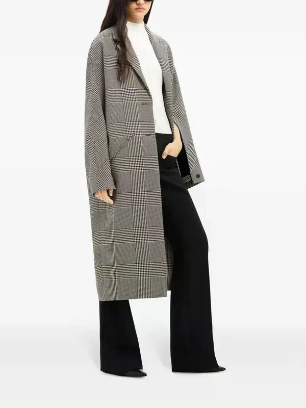 COURREGES Cocoon Checked Coat