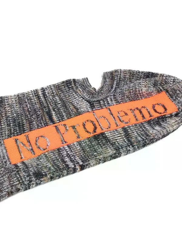 Aries Slogan-print Knitted Balaclava