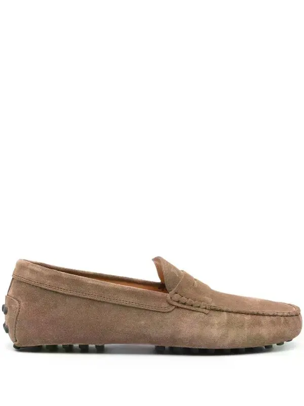 TOD'S Gommino Suede Loafers - Neutrals