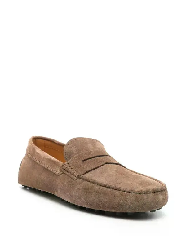 TOD'S Gommino Suede Loafers - Neutrals