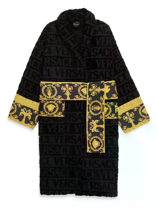 Versace I Love Baroque Bathrobe - Black