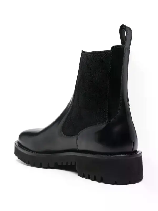 Valentino Garavani Toile Iconographe Leather Chelsea Boots