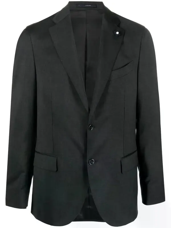 LARDINI Single-breasted Blazer - Grey