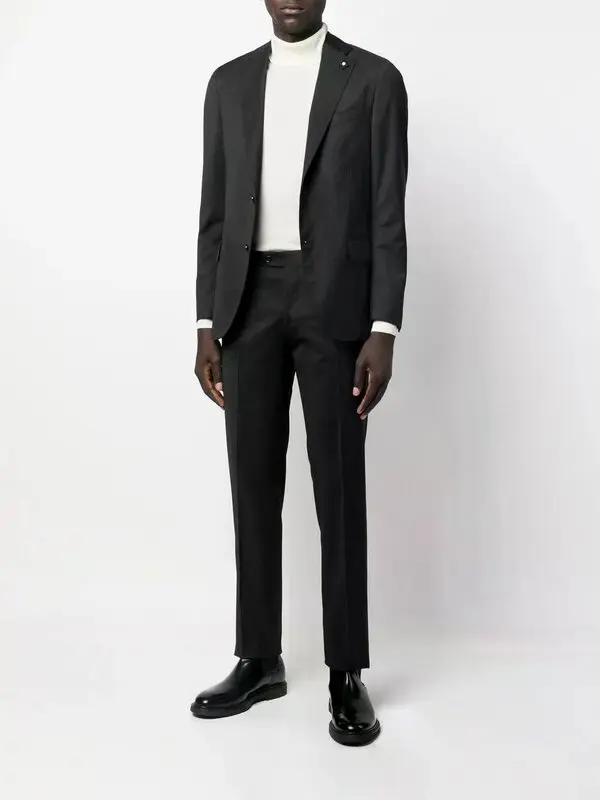 LARDINI Single-breasted Blazer - Grey