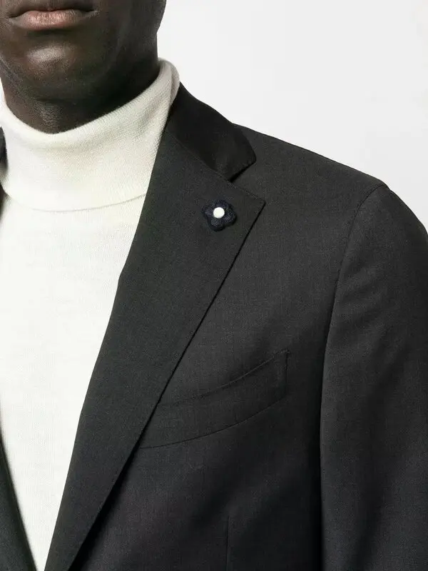 LARDINI Single-breasted Blazer - Grey