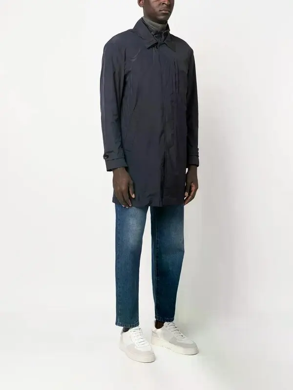 FAY Detachable-lining Coat - Blue