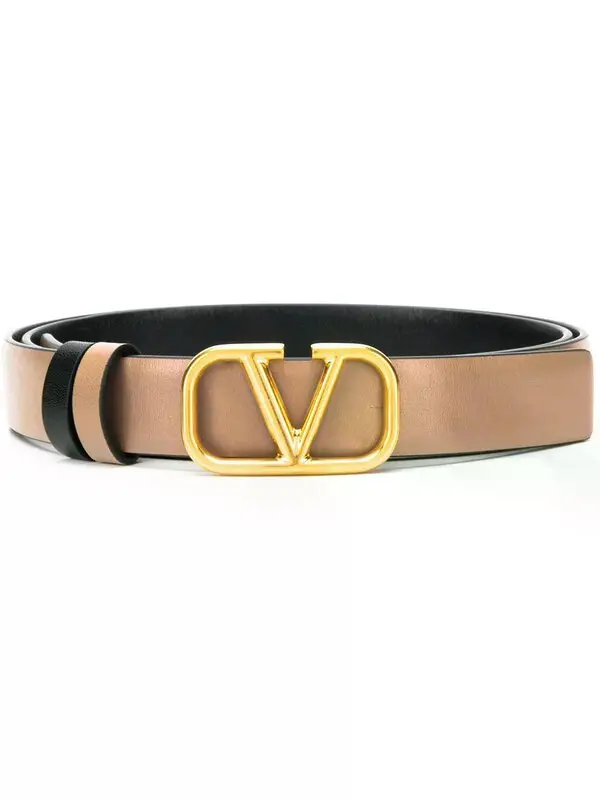 Valentino Garavani Vlogo Signature Reversible Belt - Neutrals