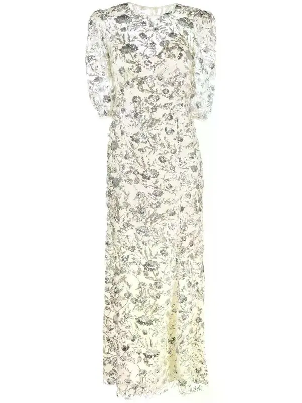 SELF-PORTRAIT Sequin-embellished Maxi Dress