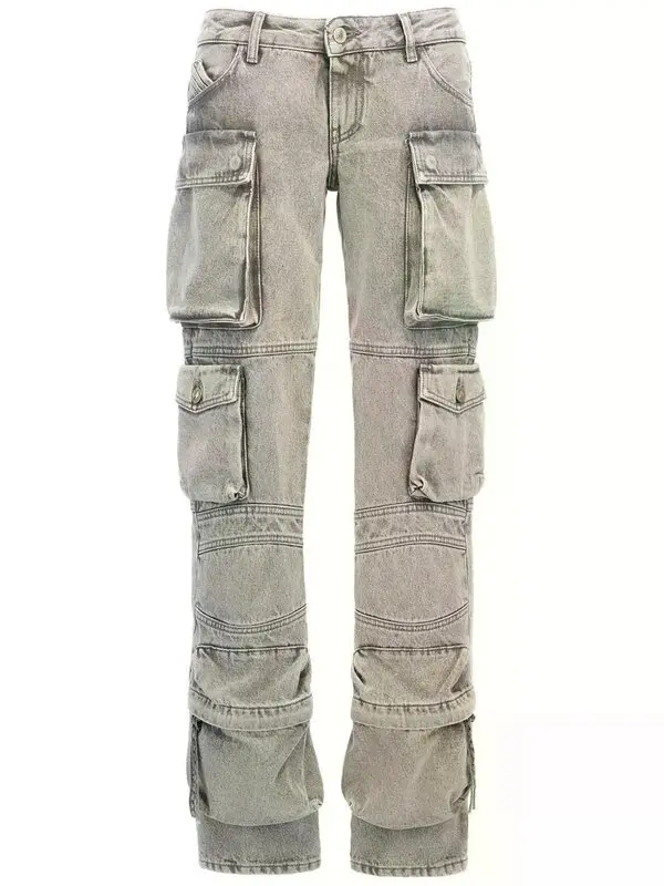 Attico Essie Cargo Jeans - Grey