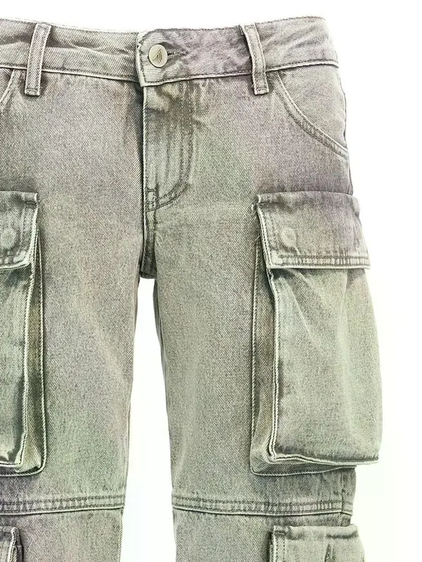 Attico Essie Cargo Jeans - Grey