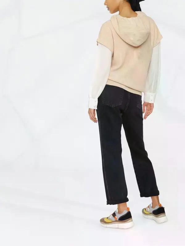 Max & Moi Cashmere-silk Drawstring Hoodie