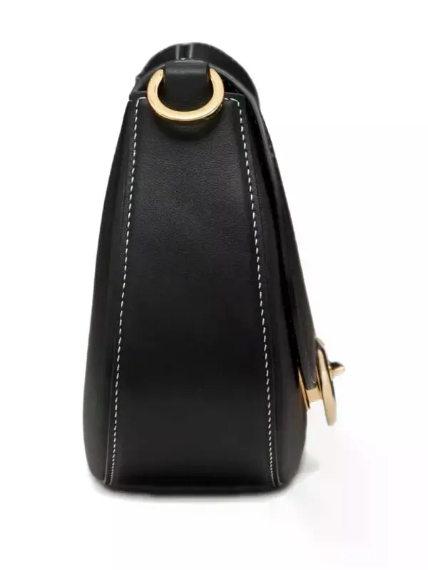 Valentino Garavani Vlogo Signature Calf Leather Shoulder Bag - Black
