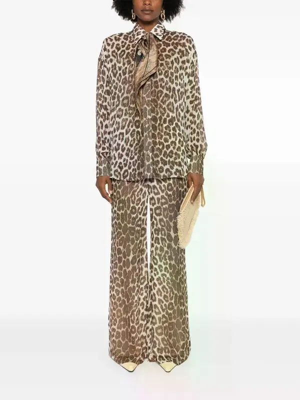 Zimmermann Illustration Flared Trousers