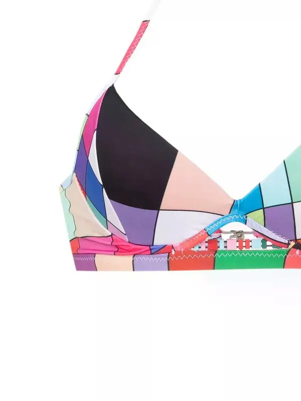 AMIR SLAMA Graphic-print Two-piece Bikini Set