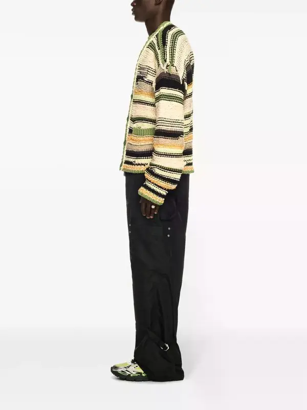 Off-White Striped Cardigan
