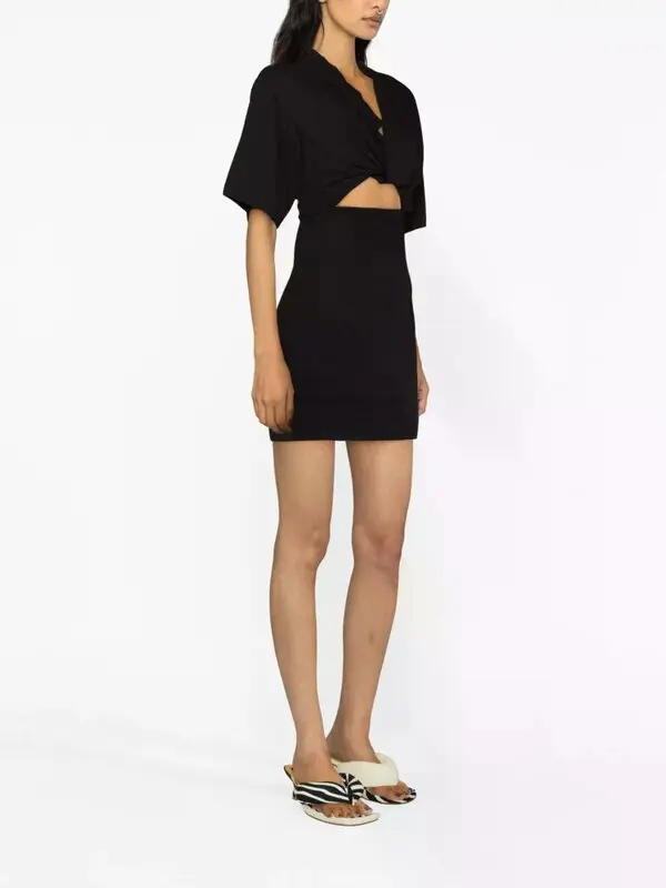 Jacquemus La Robe T-shirt Bahia Minidress - Black