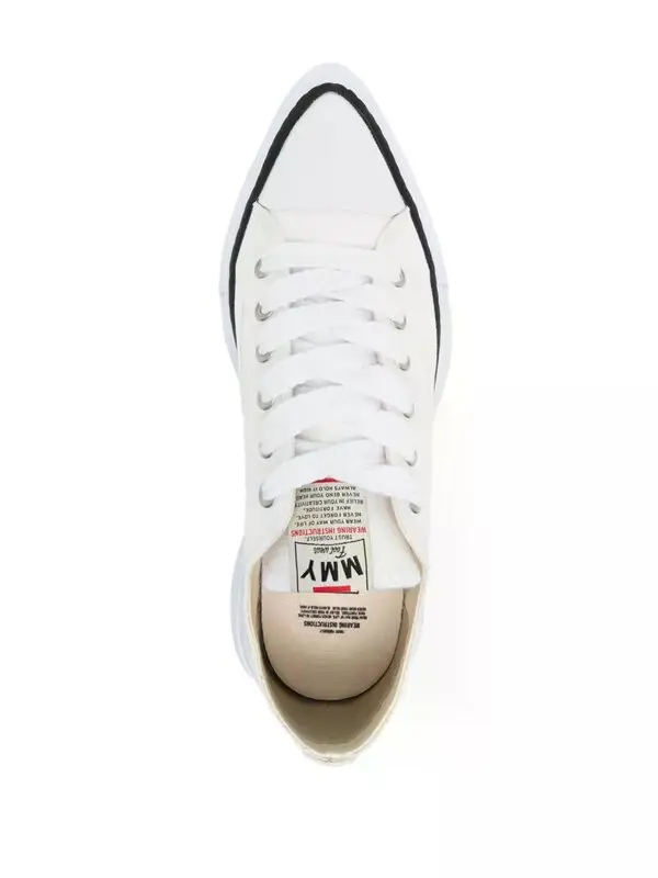 Mihara Yasuhiro Yucca Pointed-toe Canvas Sneakers