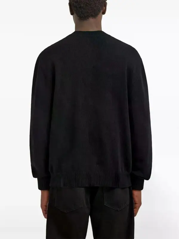 Roberto Cavalli Logo-embroidered Wool Sweatshirt