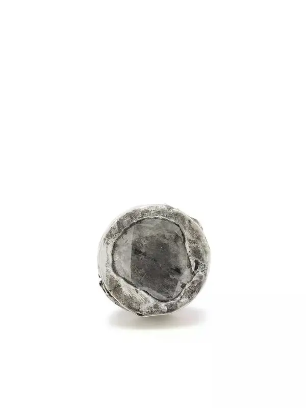 PARTS OF FOUR Diamond Stud Single Earring - Silver