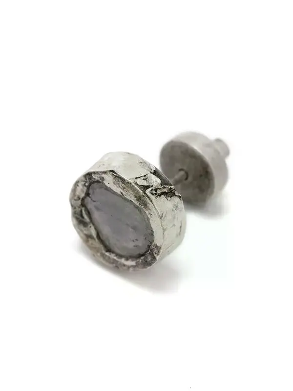 PARTS OF FOUR Diamond Stud Single Earring - Silver