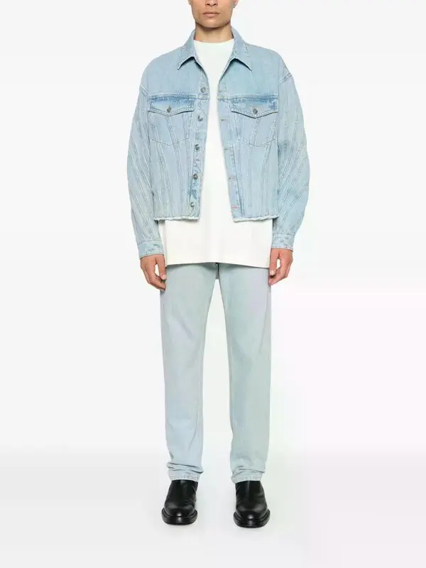 MUGLER Panelled Denim Jacket