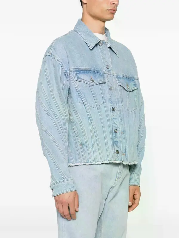 MUGLER Panelled Denim Jacket
