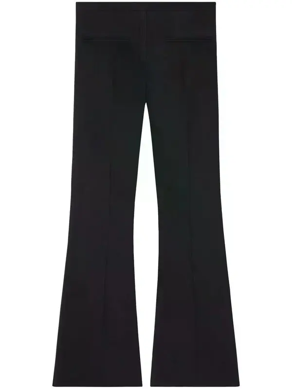 COURREGES Wool-blend Flared Mid-rise Trousers