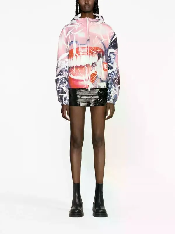 DIESEL® Smiley Face-print Jacket
