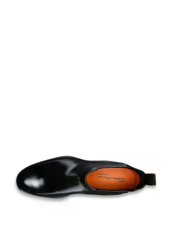 Santoni Easy Leather Ankle Boots - Black