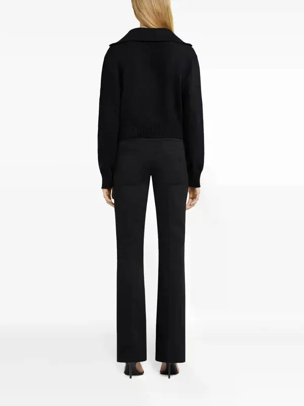 COURREGES Trucker Jumper With Half Zip Fastening - Black
