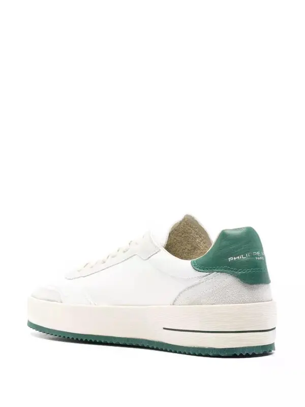 Philippe Model Leather Panelled Sneakers - White