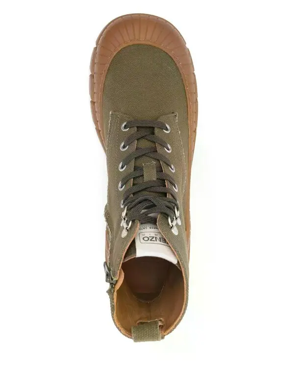 Kenzo Canvas Boots - Green