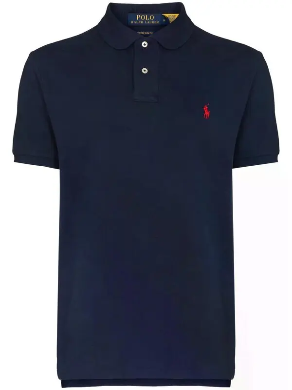 Polo Ralph Lauren Custom Slim Fit Polo Shirt - Blue