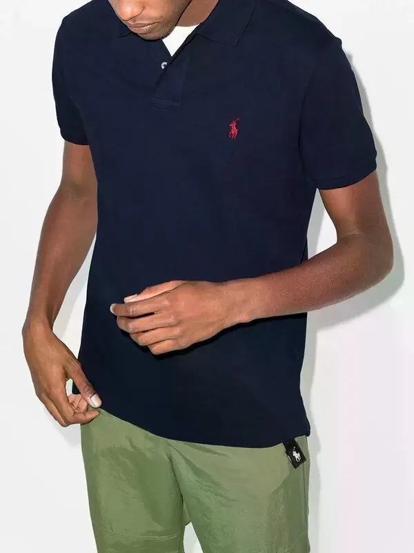 Polo Ralph Lauren Custom Slim Fit Polo Shirt - Blue