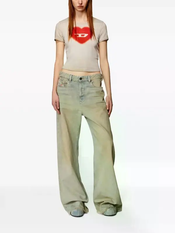 DIESEL® T-ele Heart D T-shirt - Neutrals