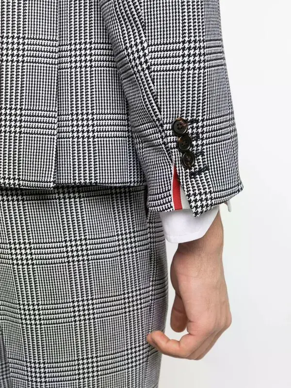 Thom Browne Check-pattern Single-breasted Blazer