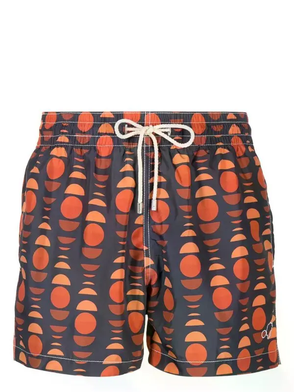 ARRELS BARCELONA Graphic-print Swim Shorts - Grey