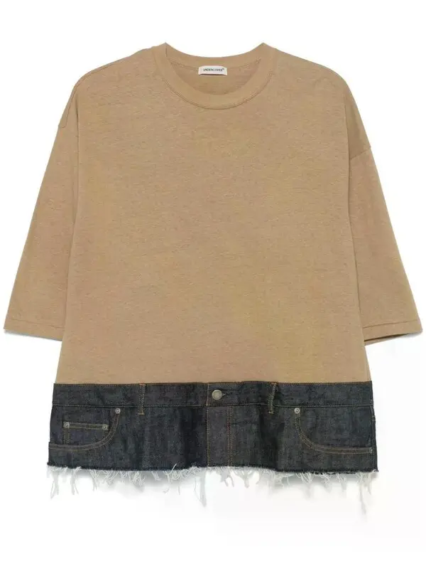 Undercover Paneled T-shirt - Neutrals