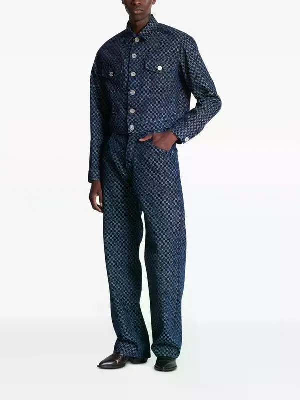 Balmain Monogram-jacquard Denim Jacket