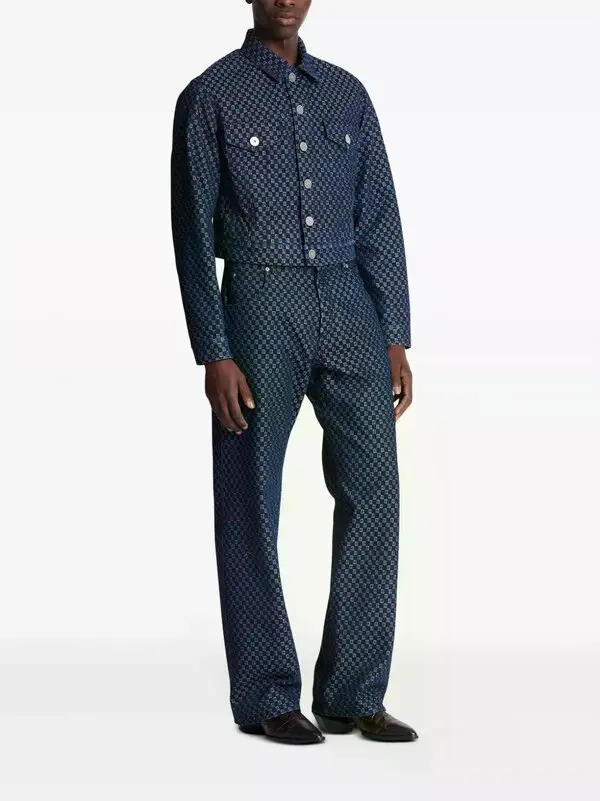 Balmain Monogram-jacquard Denim Jacket