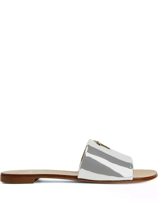 GIUSEPPE ZANOTTI Shirley Metallic Sandals - Silver