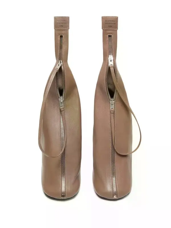 Acne Studios Leather Zip Pumps
