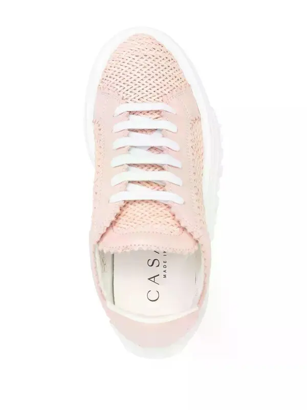 Casadei Hanoi Nexus Leather Sneakers - Pink
