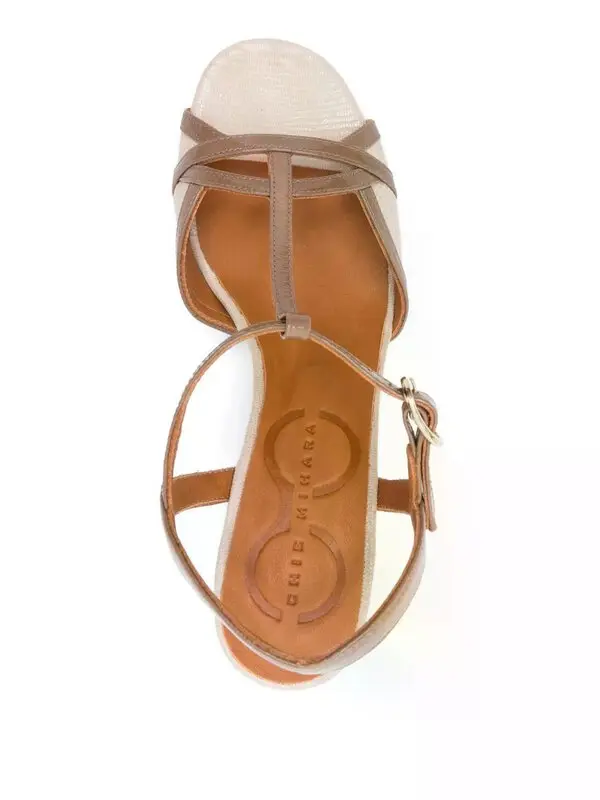 Chie Mihara Bejo T-bar Sandals - Neutrals