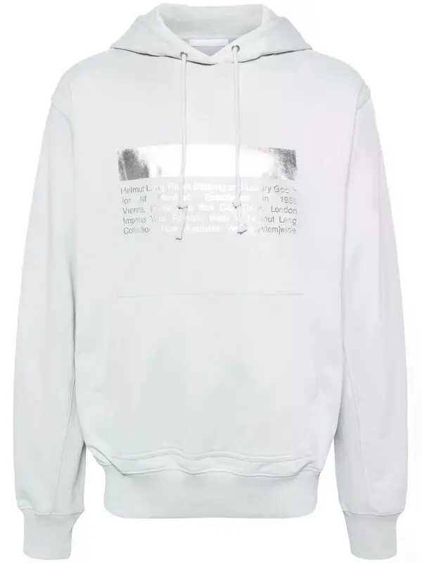 Helmut Lang Logo-print Cotton Hoodie