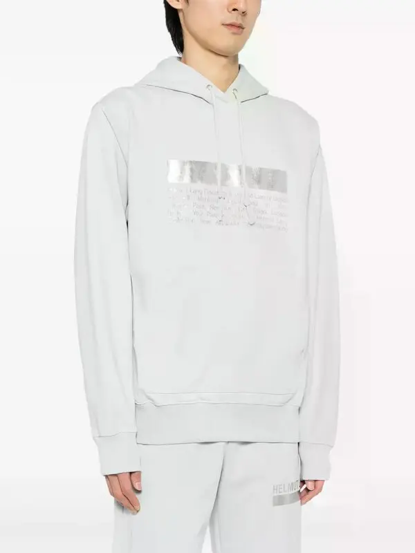 Helmut Lang Logo-print Cotton Hoodie