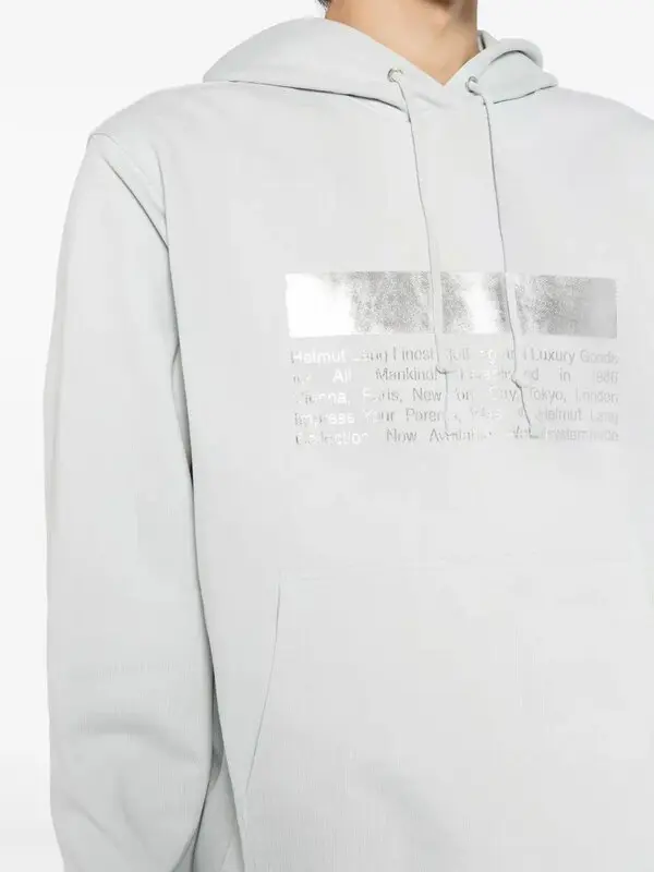 Helmut Lang Logo-print Cotton Hoodie