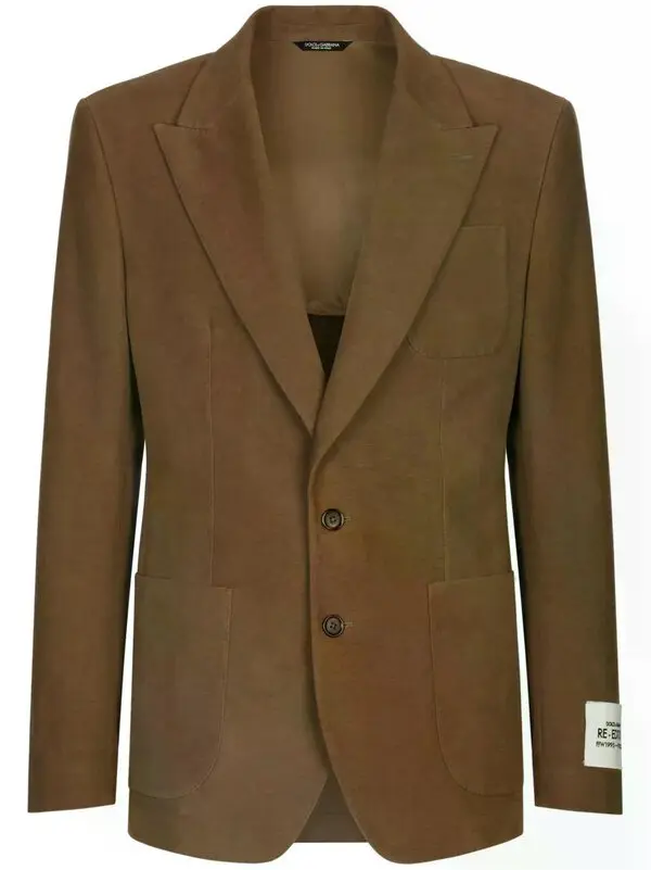 Dolce & Gabbana Single-breasted Suit Jacket - Neutrals