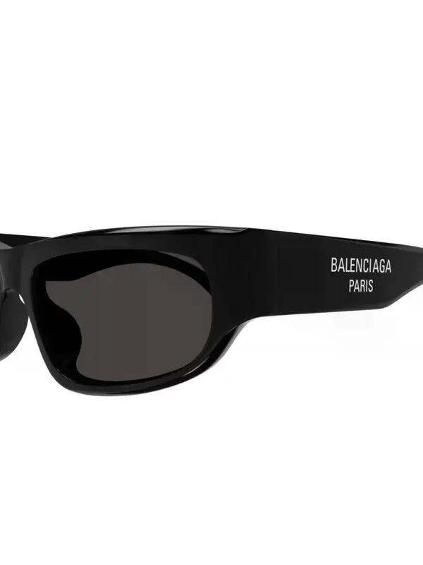 Balenciaga Rectangular-frame Sunglasses - Black