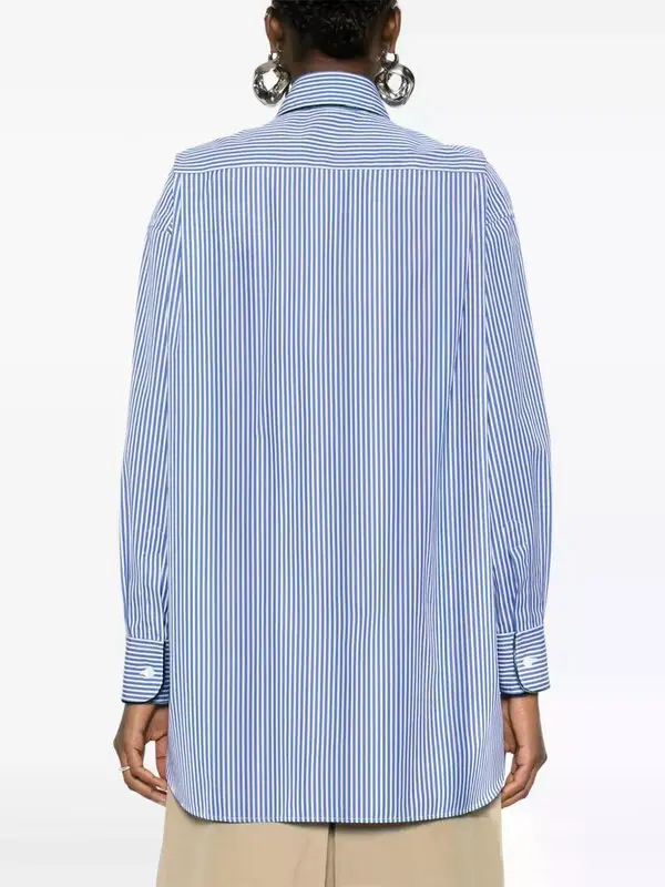 Etro Logo-embroidered Striped Cotton Shirt